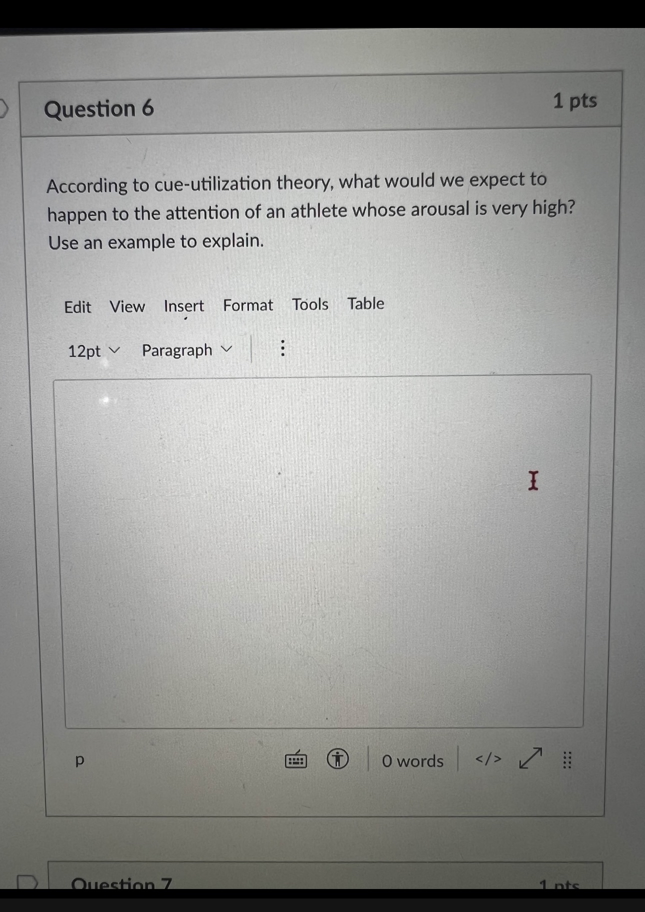 Solved Question 6According to cue-utilization theory, what | Chegg.com
