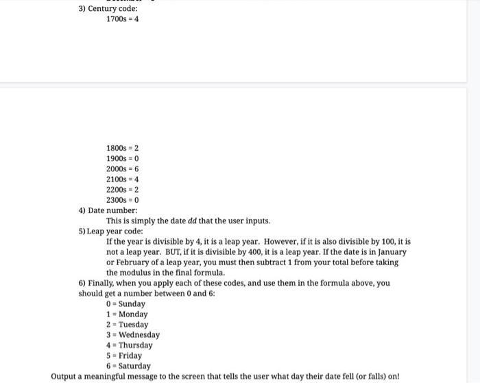 Solved Assignment: You will use a calendar calculation | Chegg.com