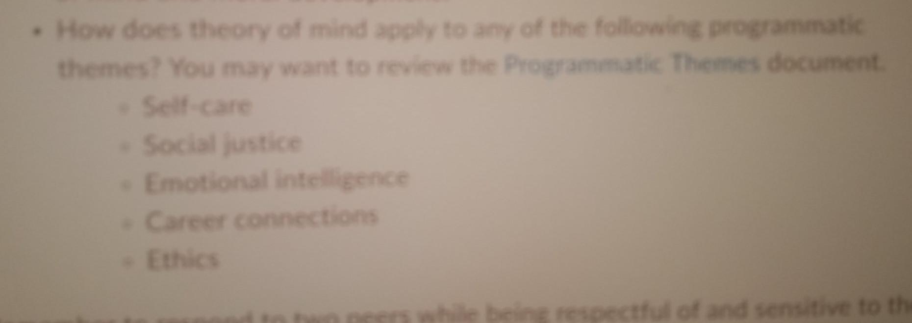 How does theory of mind apply to any of the following | Chegg.com