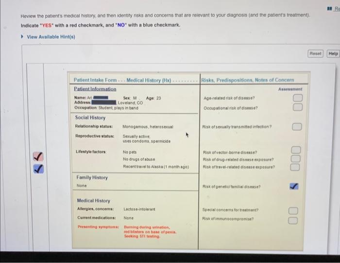 26HW Diseases in Focus Chapter 26 - Male, age 23. | Chegg.com