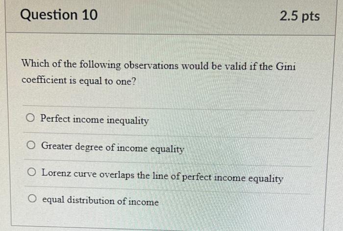 Solved 2.5 pts Question 10 Which of the following | Chegg.com