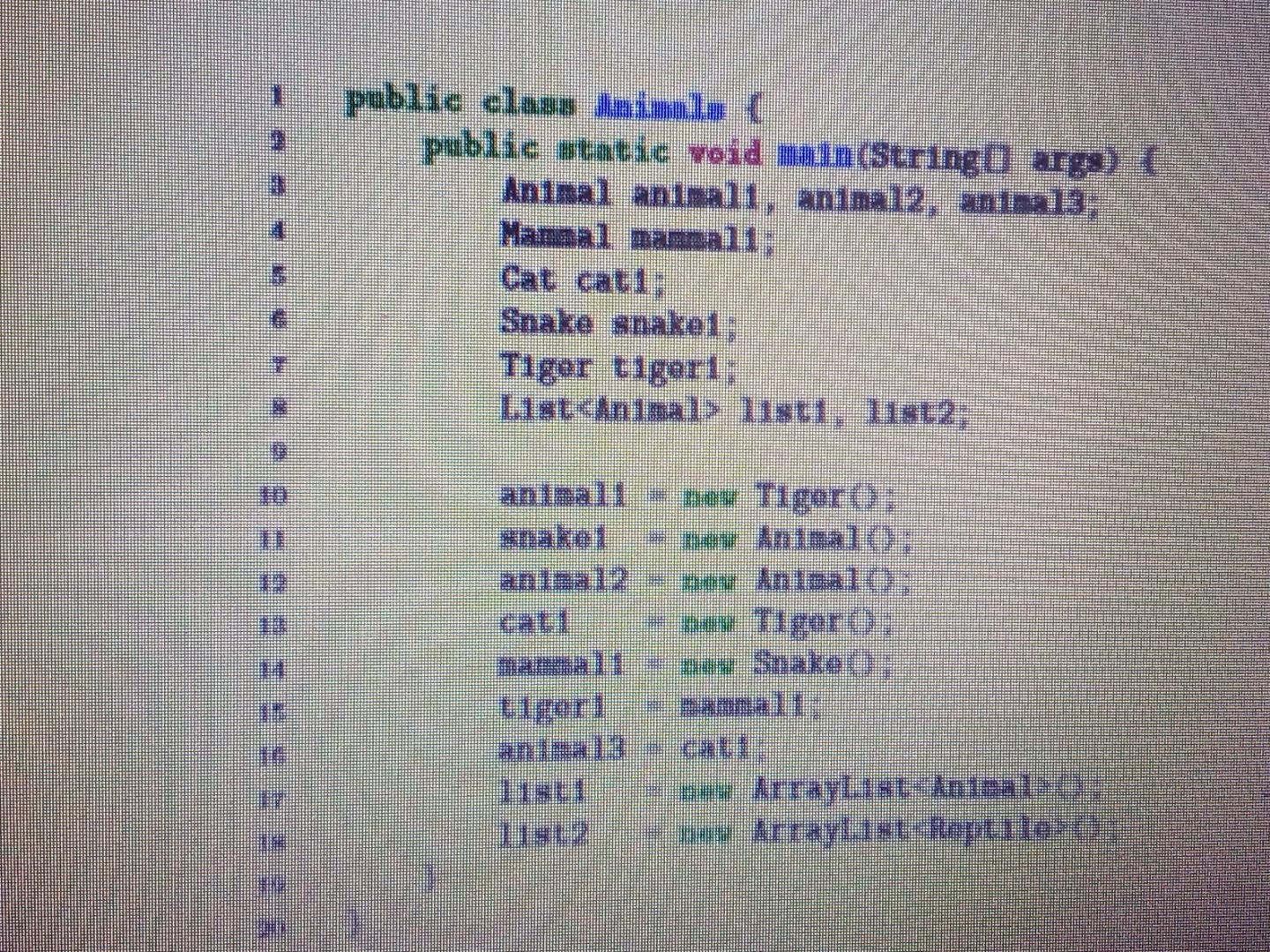 Solved A4. Given the following class diagram, interfaces and | Chegg.com
