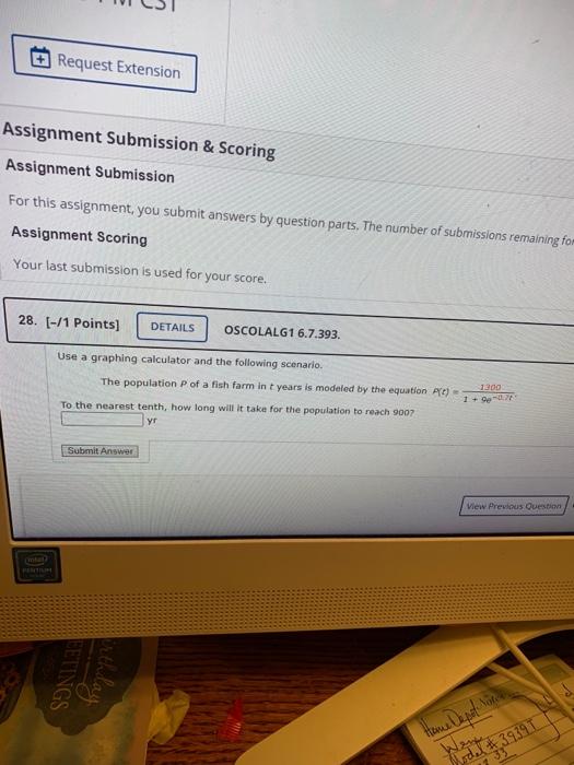 Solved Request Extension Assignment Submission & Scoring | Chegg.com
