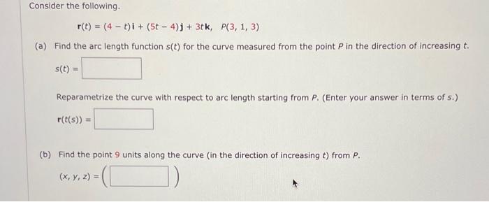 Solved Consider the following. | Chegg.com