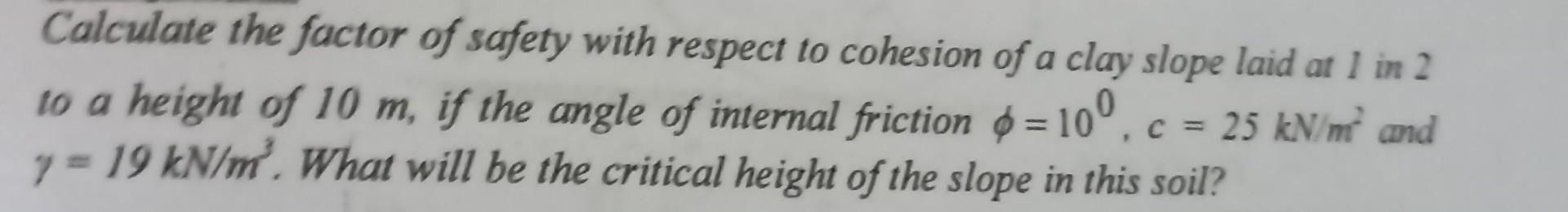 Solved Calculate the factor of safety with respect to | Chegg.com