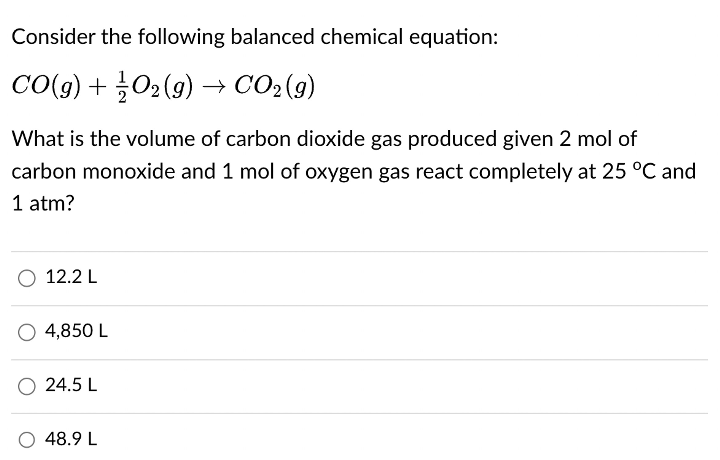 Solved Consider the following balanced chemical | Chegg.com