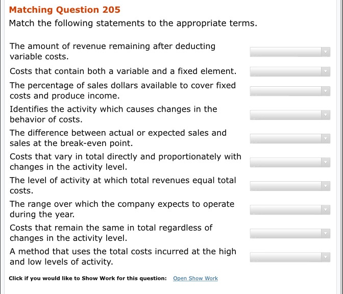 Solved Matching Question 205 Match the following statements | Chegg.com