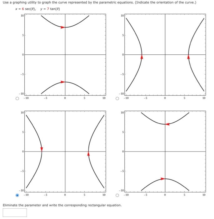 Solved Use a graphing utility to graph the curve represented | Chegg.com