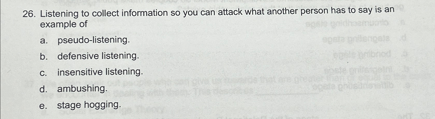Solved Listening to collect information so you can attack | Chegg.com