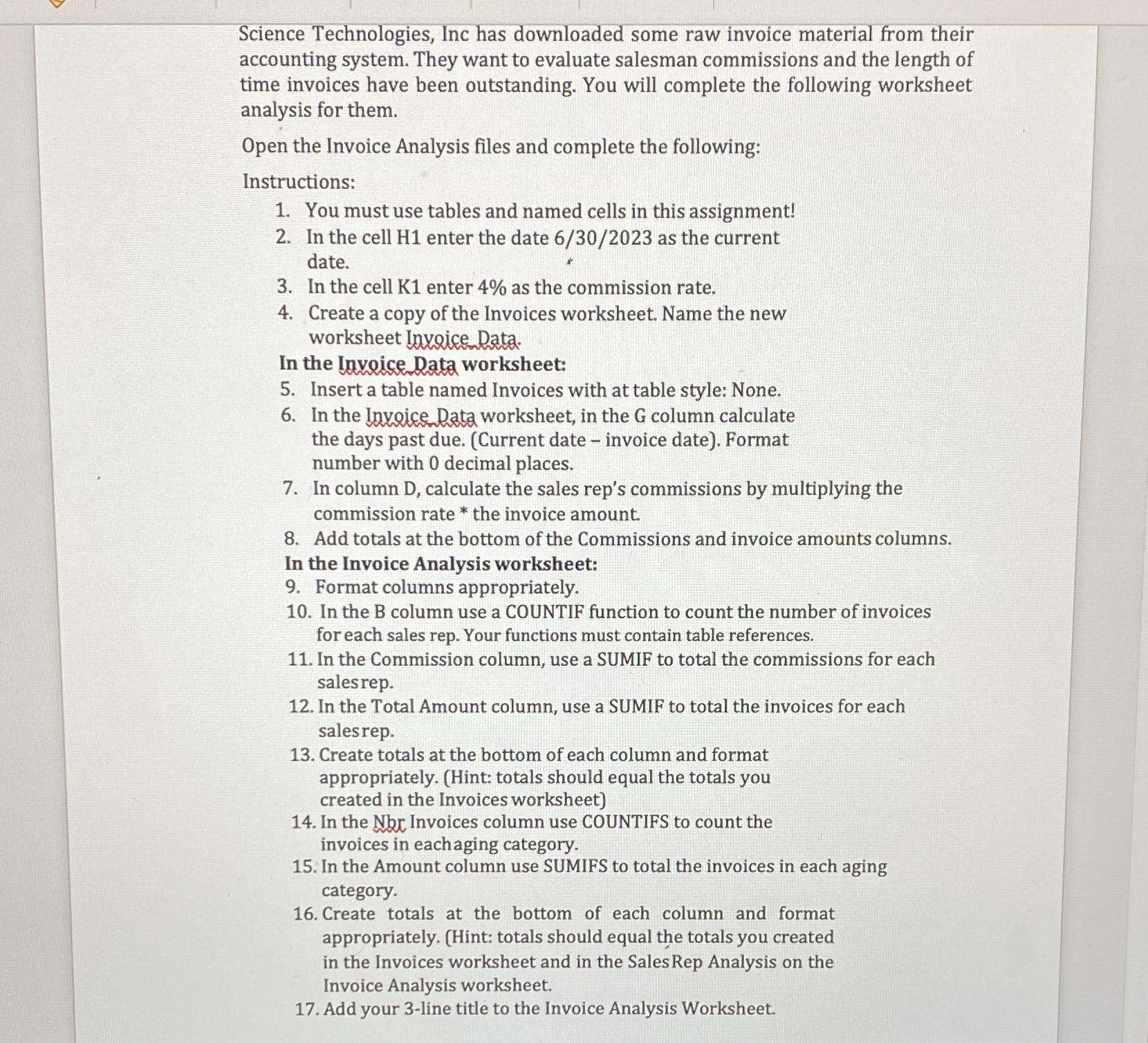 Solved Science Technologies, Inc has downloaded some raw | Chegg.com