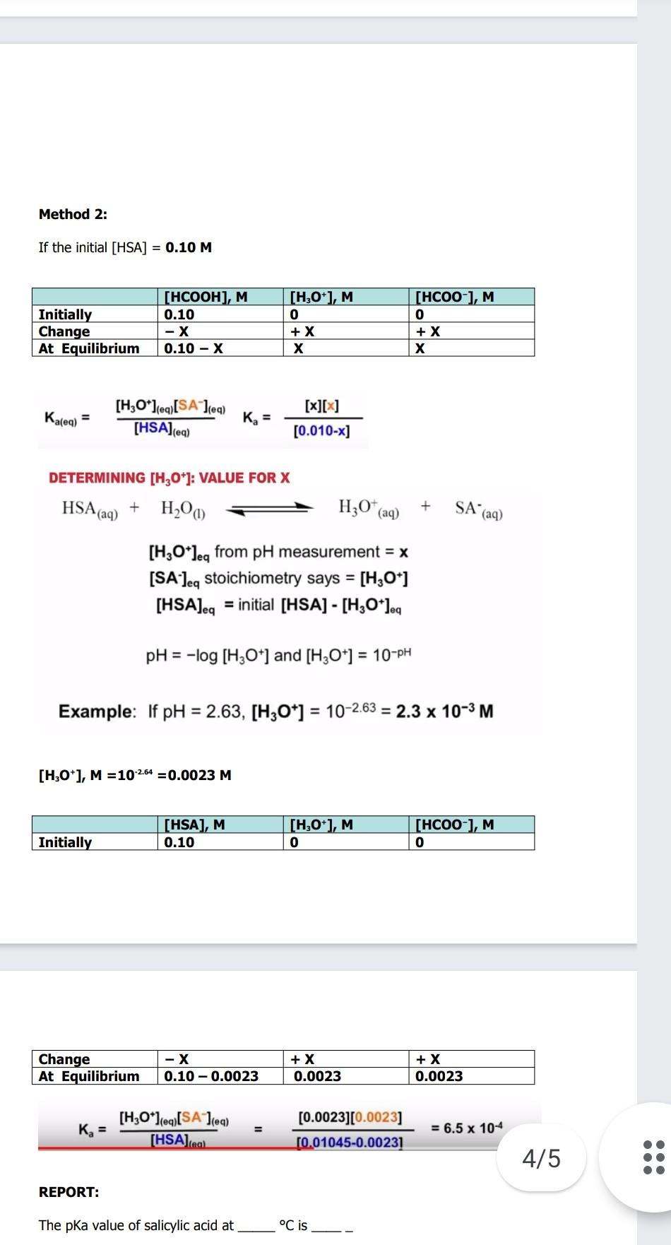 pka of acetic acid is 4.73 need to find pH and | Chegg.com
