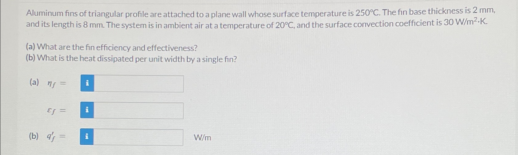 Aluminum fins of triangular profile are attached to a | Chegg.com