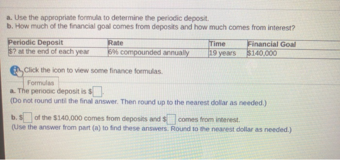Solved a. Use the appropriate formula to determine the | Chegg.com