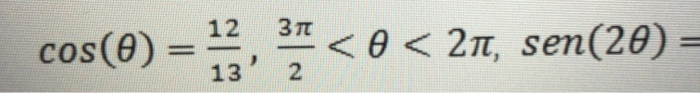 Solved 12 3 TT cos(O) = 12, 34