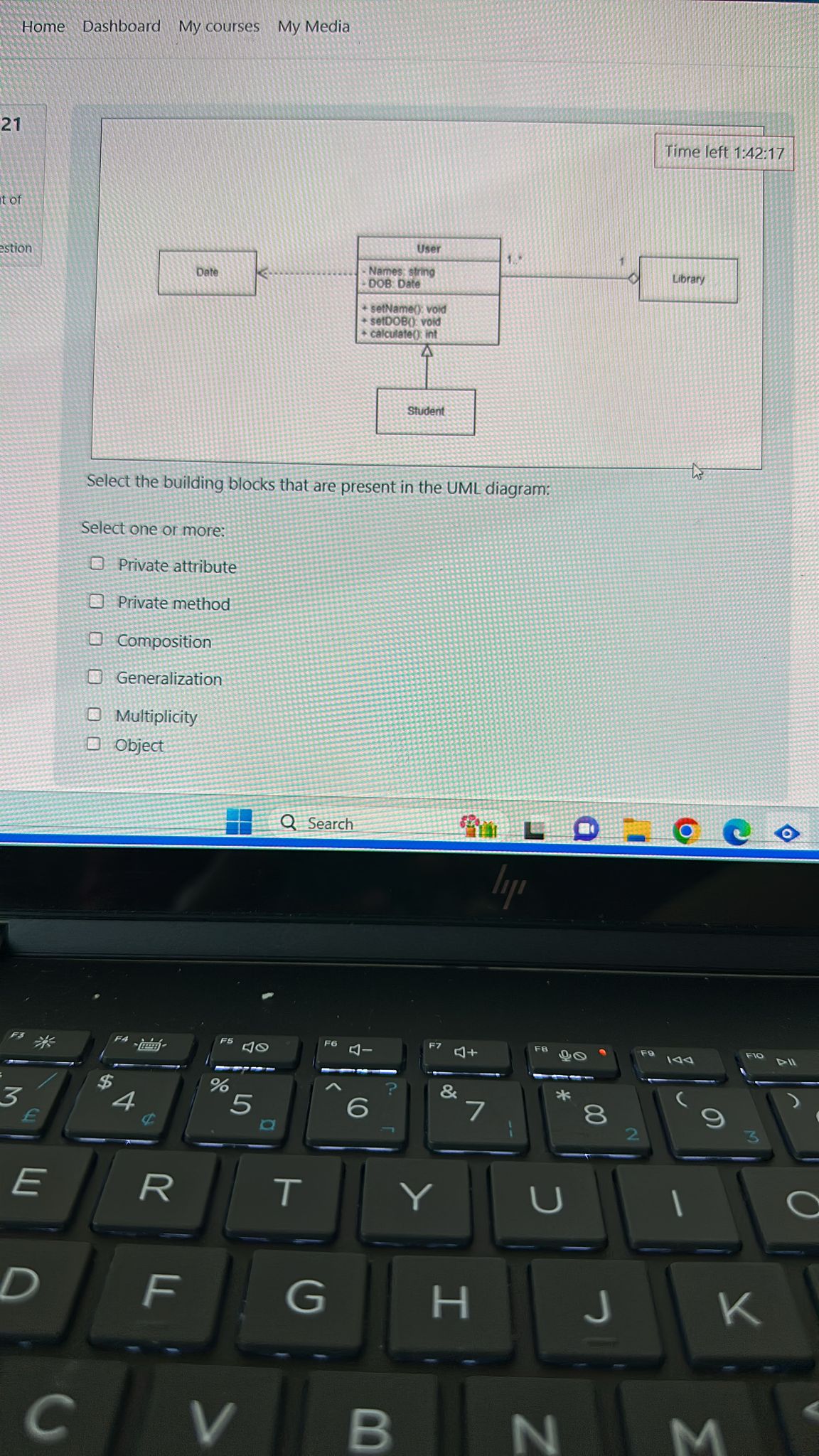 Solved Select the building blocks that are present in the | Chegg.com