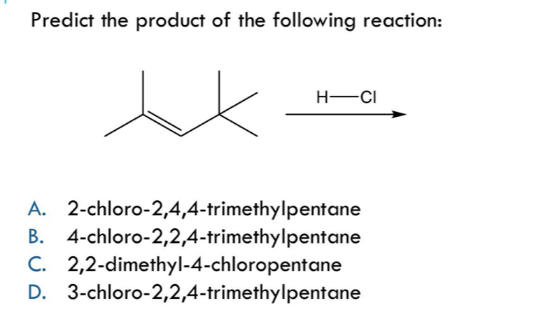 Solved Predict the product of the following | Chegg.com