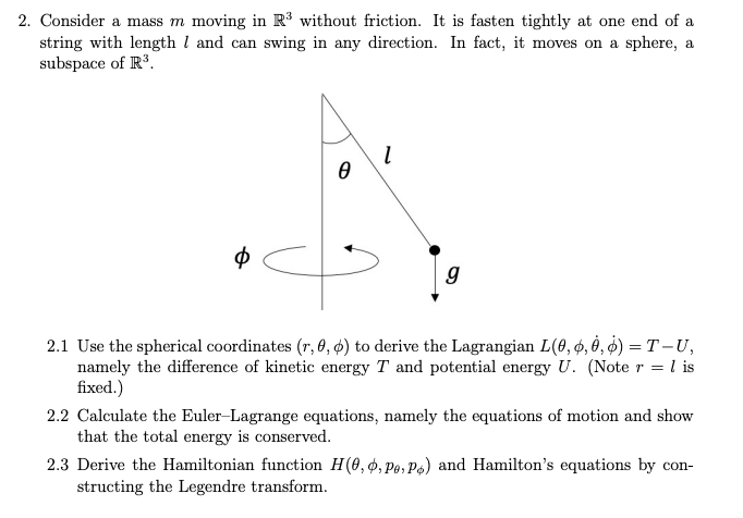 Solved Complex question on Hamiltonian Euler Lagrange | Chegg.com