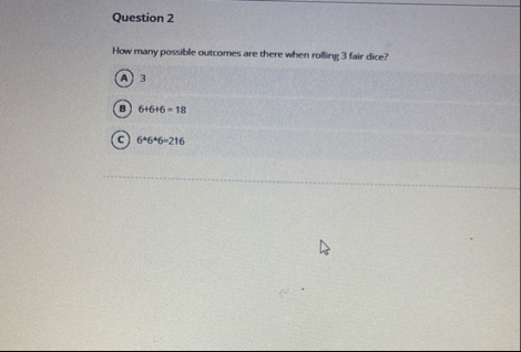 Solved Question 2How many possible outcomes are there when | Chegg.com