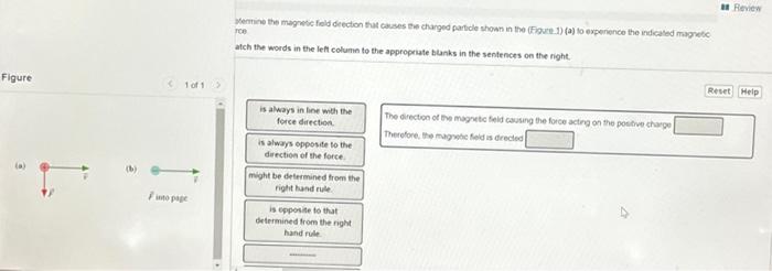 Solved roe. atch the words in the lefl column to the | Chegg.com
