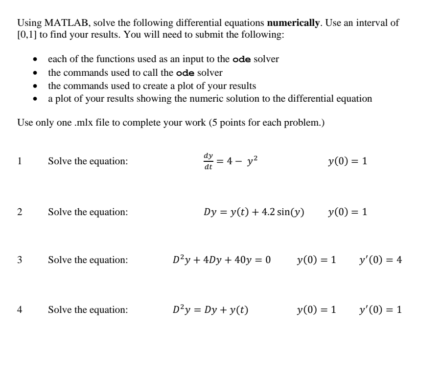 Solved Need help programming in MATLAB. Please solve | Chegg.com