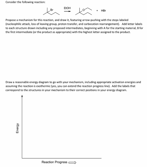 Solved Consider the following reaction: LBr ELOH Lou +HBr | Chegg.com