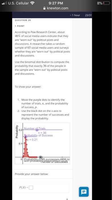 Solved U.S. Cellular 8% 9:27 PM knewton.com 1 hour 23/31 | Chegg.com