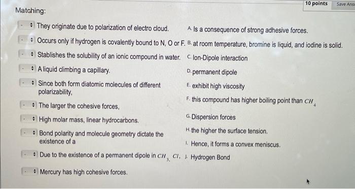 Solved Matching: They originate due to polarization of | Chegg.com