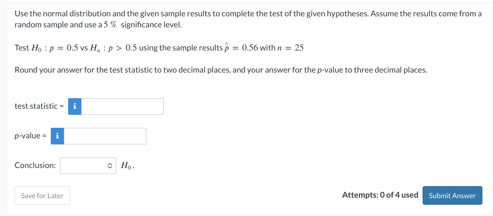 Solved Use the normal distribution and the given sample | Chegg.com
