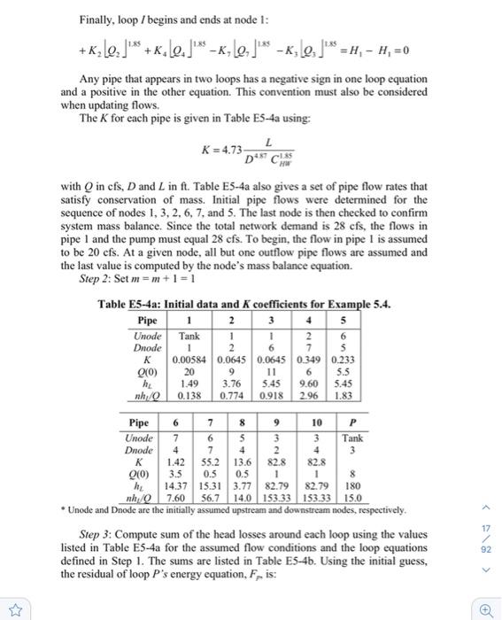 Solved Using the same network diagram in Example 5.4, the | Chegg.com
