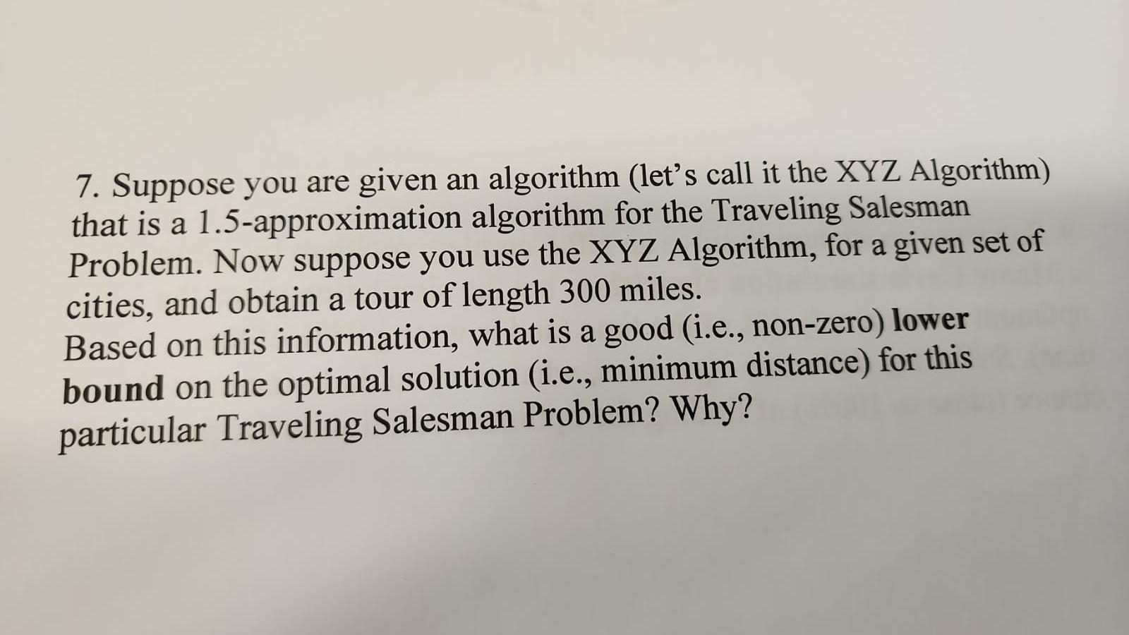 Solved Suppose you are given an algorithm (let's call it the | Chegg.com