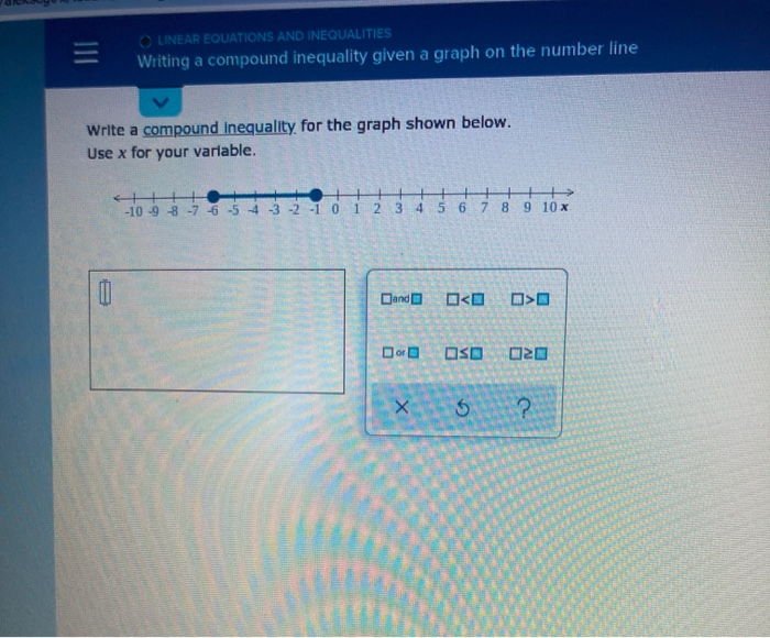 Solved LINEAR EQUATIONS AND INEQUALITIES Writing a compound | Chegg.com