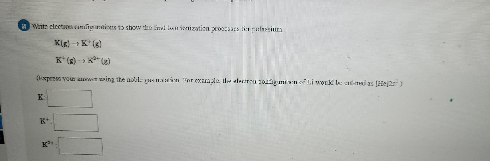 Solved Using spdf noble gas notation, write the electron | Chegg.com