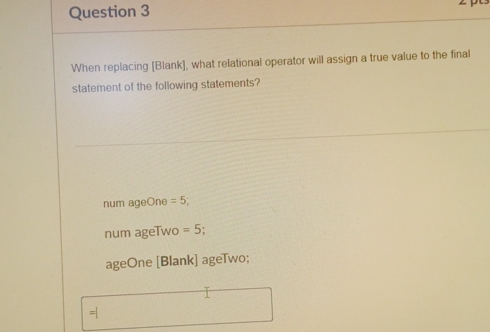 Solved Question 3When replacing [Blank], ﻿what relational | Chegg.com