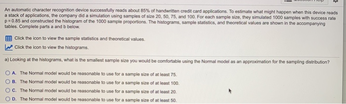 Solved An automatic character recognition device | Chegg.com