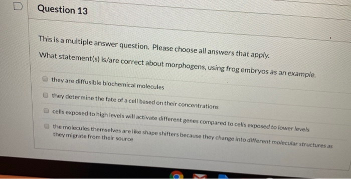 Solved Question 13 This is a multiple answer question. | Chegg.com