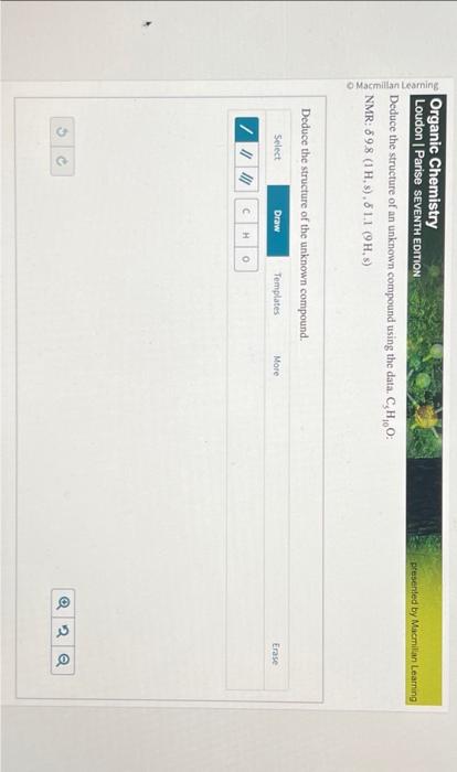 Deduce the structure of an unknown compound using the | Chegg.com