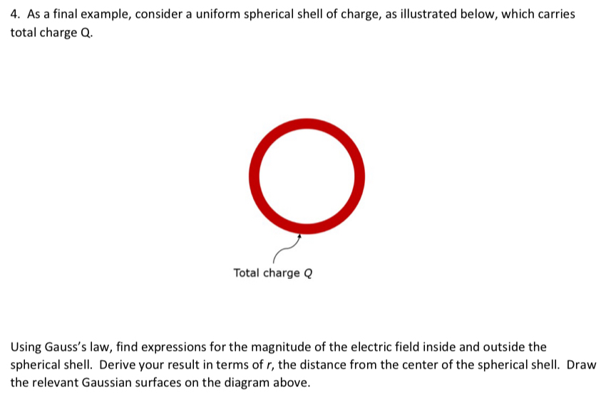 Solved As a final example, consider a uniform spherical | Chegg.com