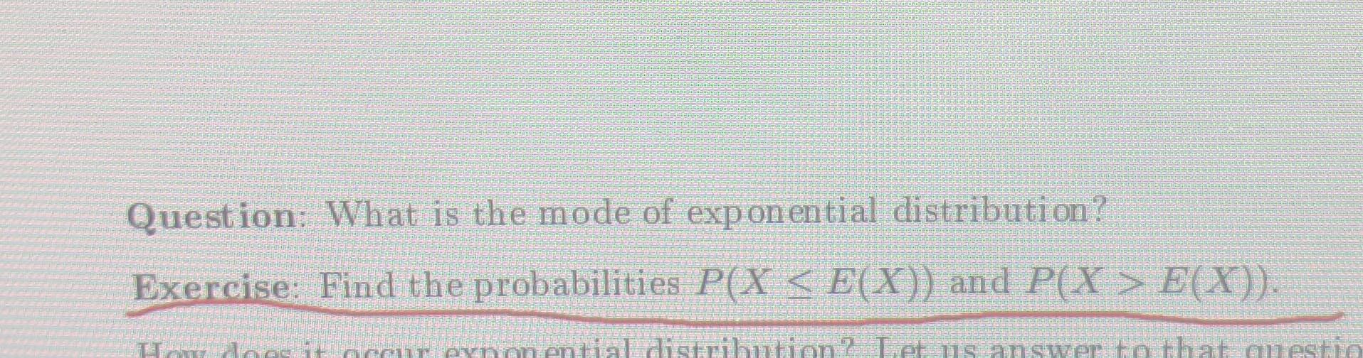 Solved 4.2.2 Exponential distributionQuestion: What is the | Chegg.com