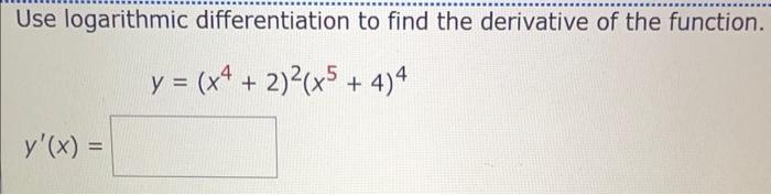 Solved Find the derivative of the function. | Chegg.com