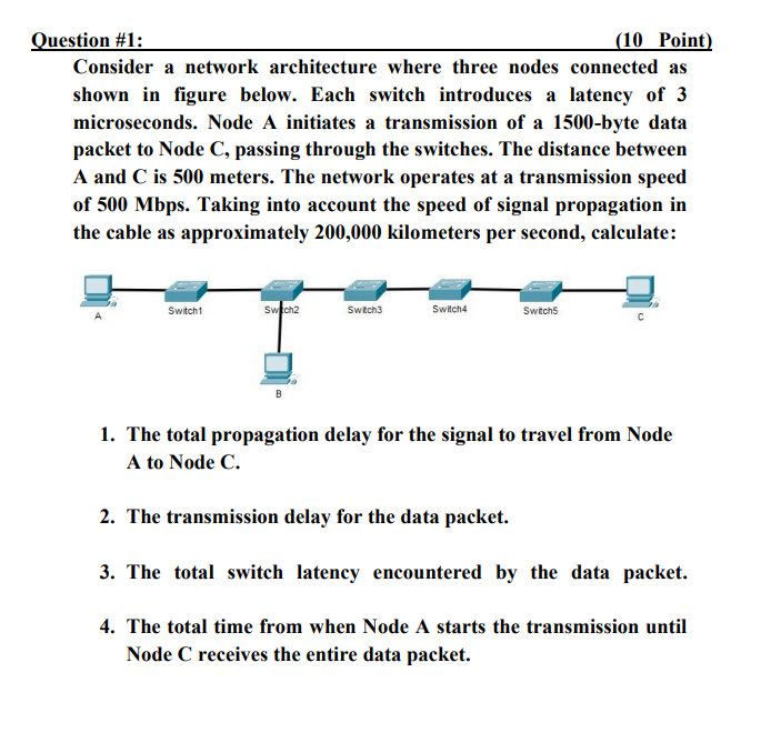 Solved Consider a network architecture where three nodes | Chegg.com