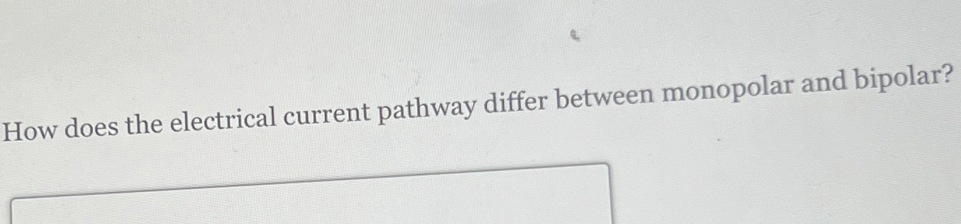 Solved How does the electrical current pathway differ | Chegg.com