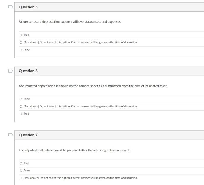 Solved Question 2 Adjusting entries are made after the | Chegg.com