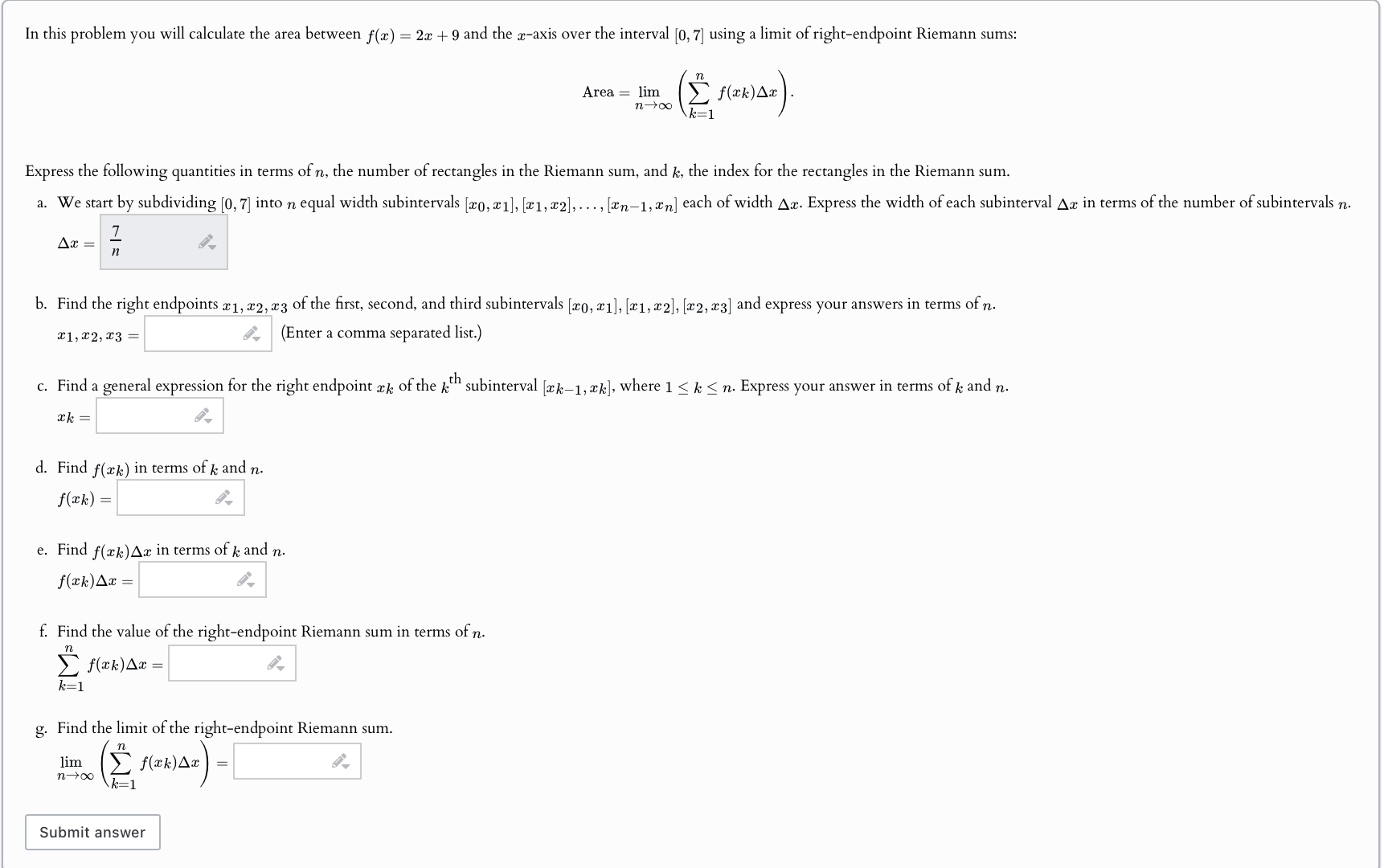 Solved In this problem you will calculate the area between | Chegg.com
