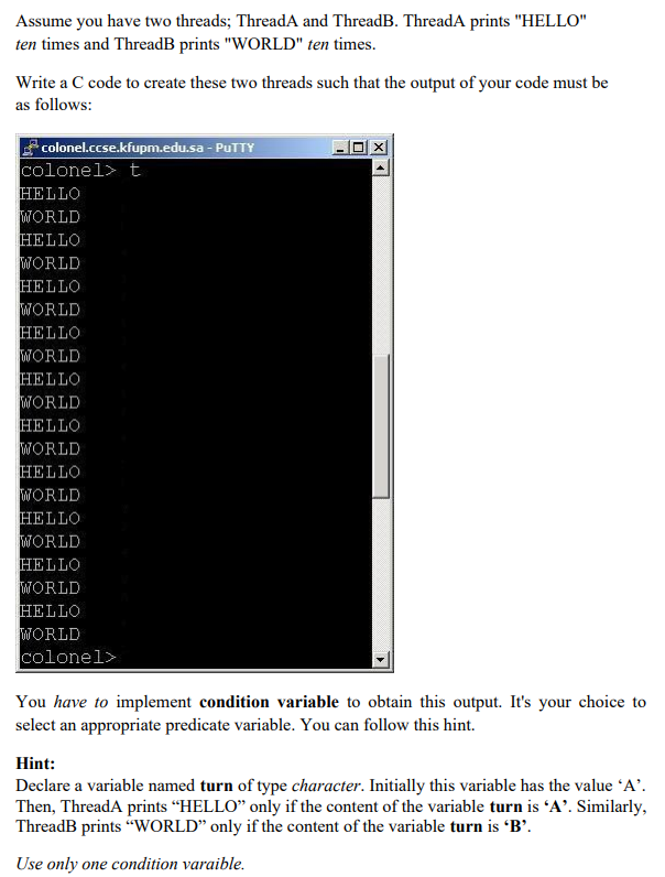 Solved this is a C program, please note the question says | Chegg.com