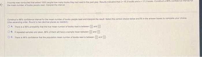 Solved the rela number of books people read interpet the | Chegg.com