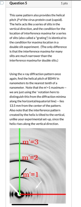 Solved Question 1 1 pts The below interference/diffraction | Chegg.com