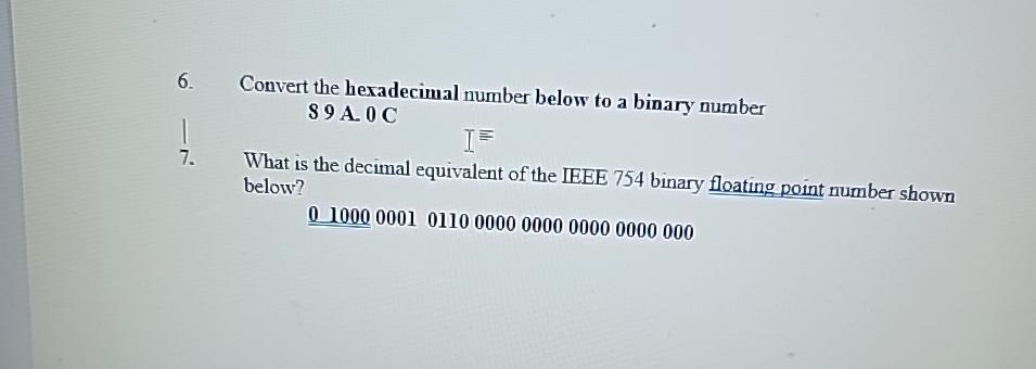 Solved Convert the hexadecimal number below to a binary | Chegg.com