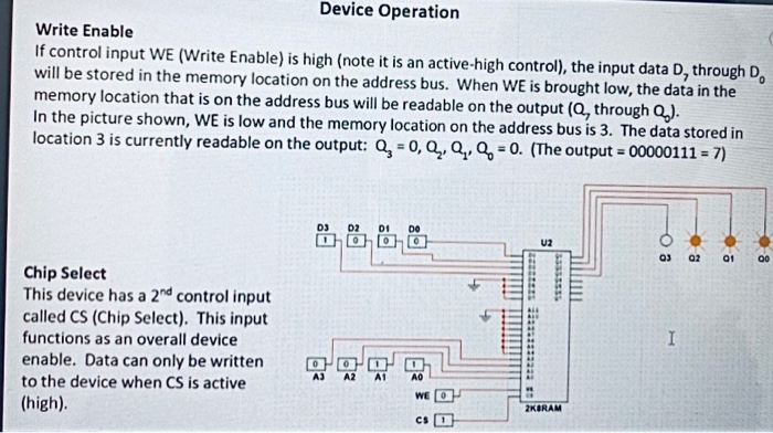 1) Simulation of a Memory Device A 2k X 8" static | Chegg.com