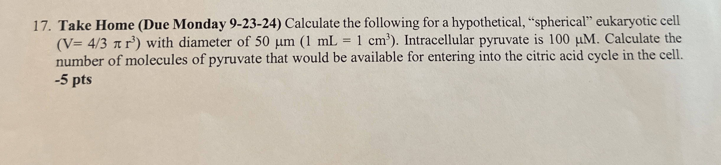 Solved Calculate the following for a hypothetical, | Chegg.com