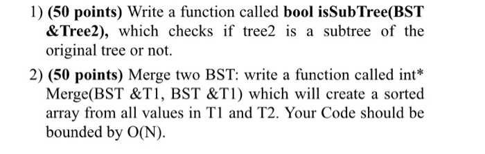 Solved Expand the Binart Search Tree implementation we had | Chegg.com